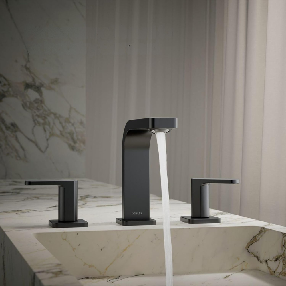Misturador Lavatorio Parallel Kohler Duplo Comando Preto - Casanova ...